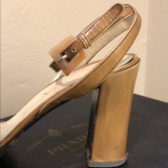 Prada | Shoes | Prada Block Heel Sandals | Poshmark